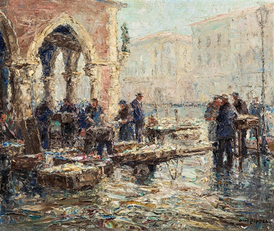 Venetian Market Stands by Otto Eduard Pippel on artnet