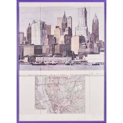 Two Lower Manhattan Wrapped Buildings, Project for New York by Christo ...