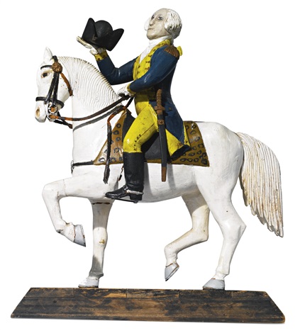 George Washington Riding A Horse
