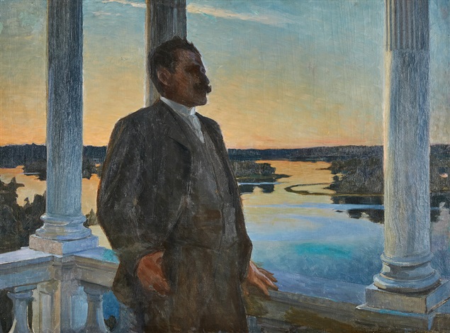 Porträtt av Verner von Heidenstam by Gustaf-Oskar Björk on artnet