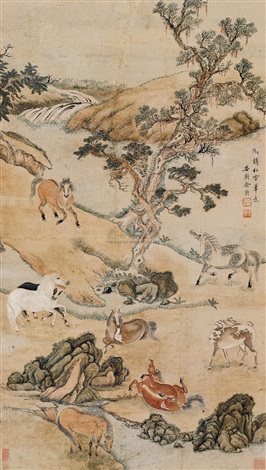 Horses by Yu Ling on artnet