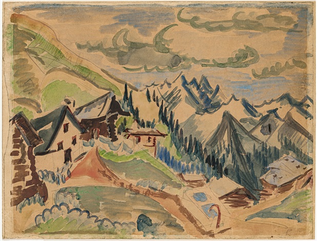 Stafelalp. Circa 1918 by Ernst Ludwig Kirchner on artnet