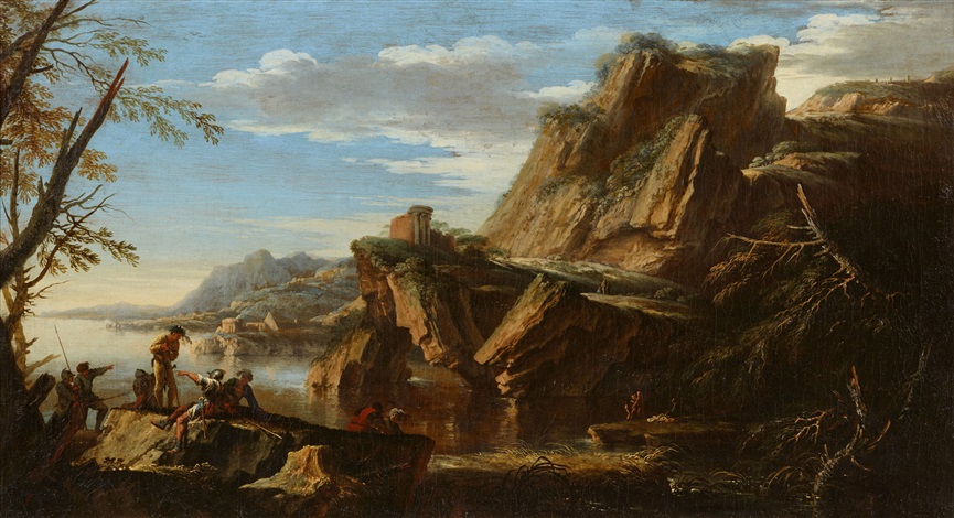 Coastal landscape by Salvator Rosa on artnet