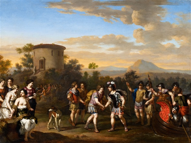 Aeneas Arrival in Latium by Gerard Hoet the Elder on artnet