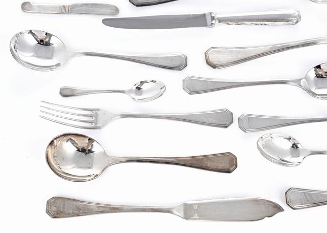 Christofle America pattern at least twelve place and extras cutlery by ...