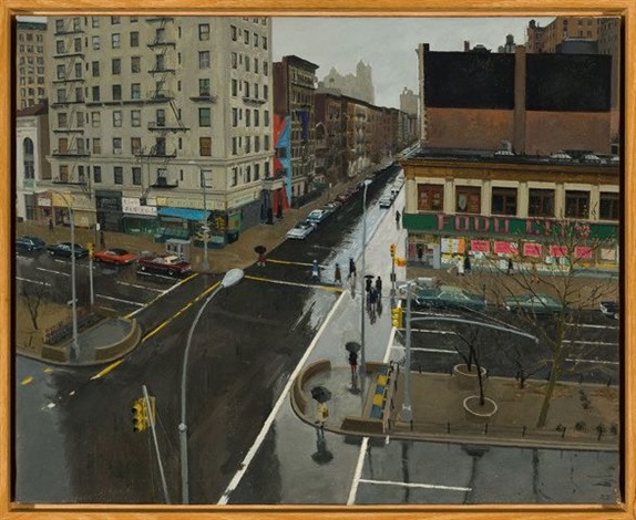 80th Street and Broadway 1976-77 by Rackstraw Downes on artnet