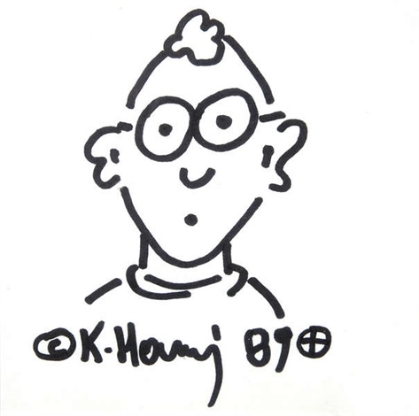 Self portrait by Keith Haring on artnet