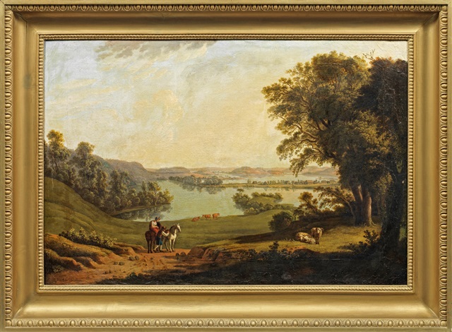 Dieksee und Behler See mit Timmdorf im Morgenlicht by Ludwig Philipp ...