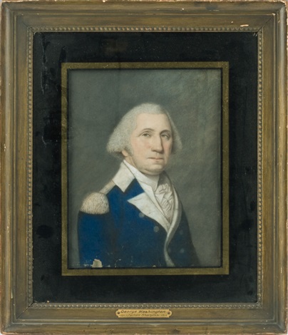 Portrait of George Washington in uniform by James Sharples on artnet