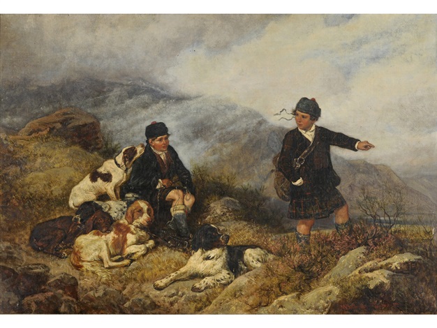 The young hunters by John William Bottomley on artnet