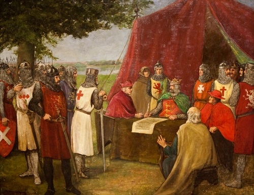 King John signing the Magna Carta by William Drummond Young on artnet