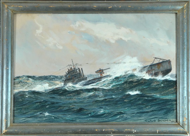 U-Boot im Atlantic by Claus Bergen on artnet
