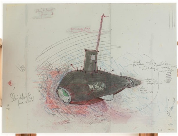 Duikboot fase 3, 2020. by Panamarenko on artnet