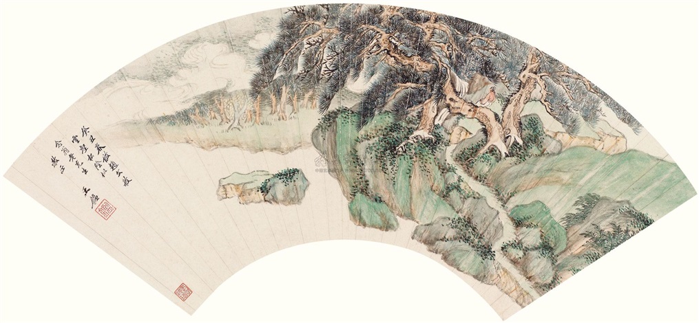 云壑松荫图 The pine tree by Wang Jian on artnet