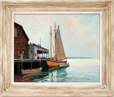 New England Harbor by J.J. Enwright on artnet