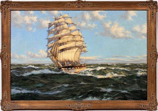 Clipper Ship Harbinger by Montague Dawson on artnet