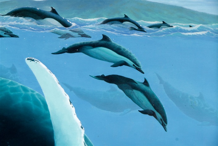 Whales by Don McMichael on artnet