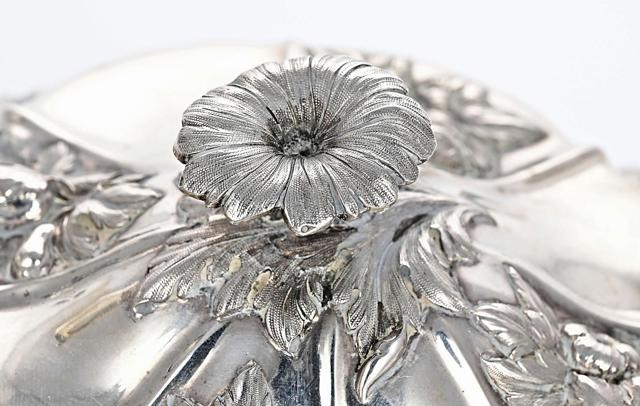 19TH CENTURY GERMAN ROCOCO REVIVAL STERLING SILVER FOUR PIECE TEA ...