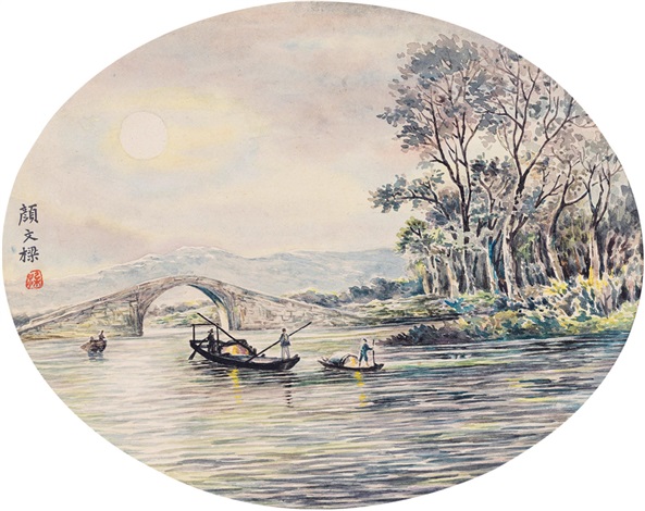 西湖风景 by Yan Wenliang on artnet