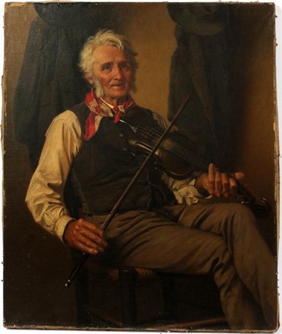 The old fiddler by John George Brown on artnet