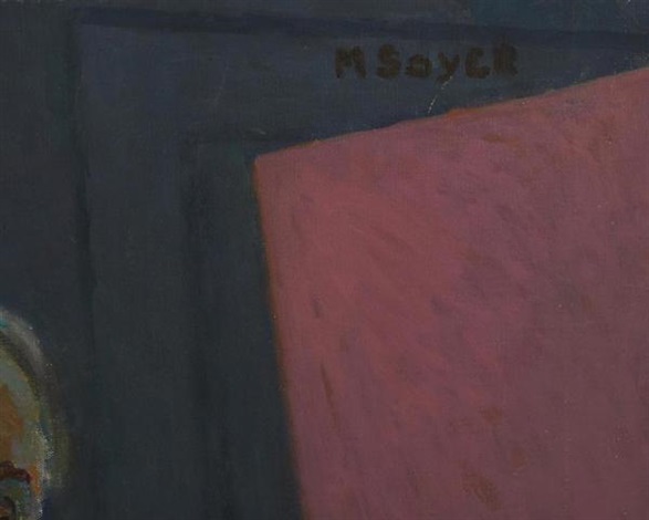 The Artist And His Model, 1969 by Moses Soyer on artnet