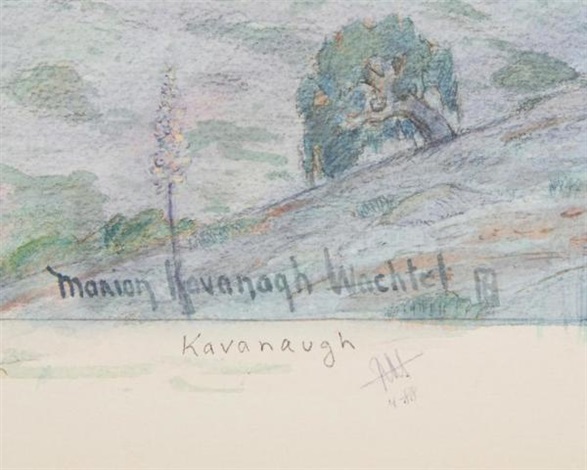 Elmer Wachtel Painting At An Easel En Plein Air by Marion Kavanagh Wachtelpre on artnet