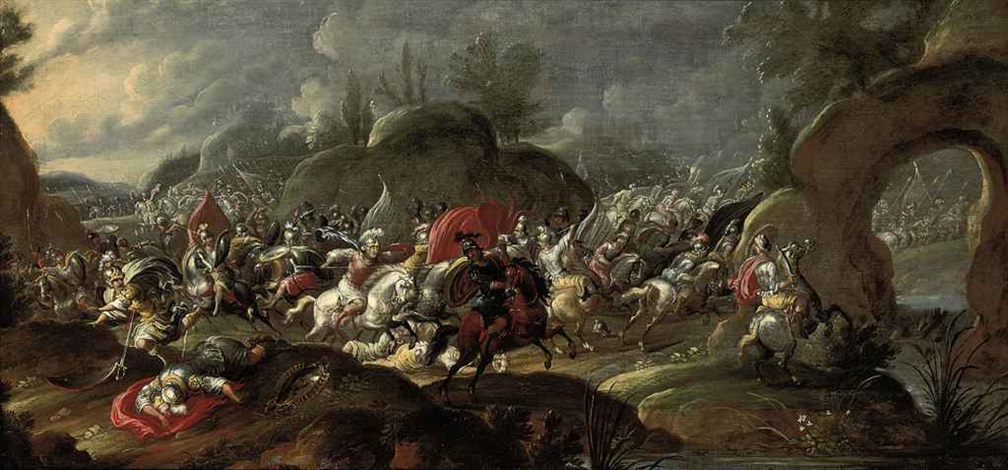 The death of Brutus and Cassius at the Battle of Philippi by Flemish ...