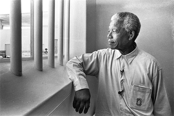 „Nelson Mandela in his Cell on Robben Island revisit by Jürgen ...