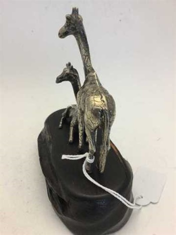 A Pair of Zimbabwean Silver Models of Giraffe by Patrick Mavros on artnet