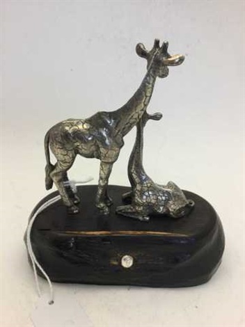 A Pair of Zimbabwean Silver Models of Giraffe by Patrick Mavros on artnet