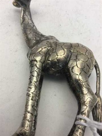 A Pair of Zimbabwean Silver Models of Giraffe by Patrick Mavros on artnet