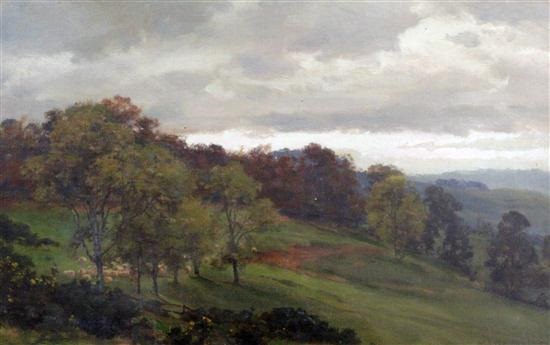 Sheep in a landscape by Alfred William Parsons on artnet