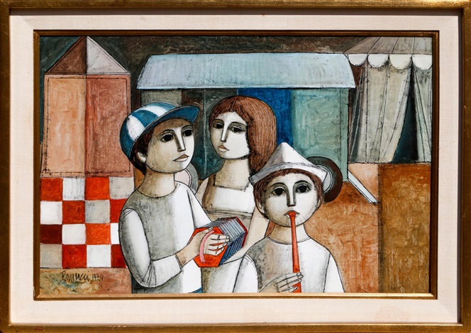 Three Children, Year circa 1970 by Lucio Ranucci on artnet