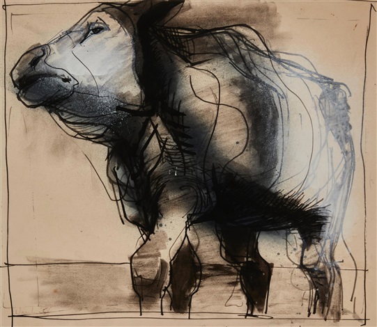 More Evolved Calf, 1958 by Howard Warshaw on artnet