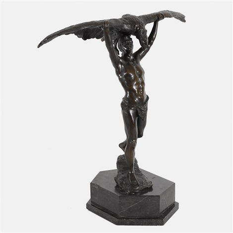 Herkules mit dem Adler des Prometheus by Ludwig Gräfner on artnet