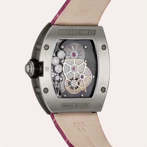 Richard Mille, Reference RM002-V1 A titanium semi-skeletonised ...
