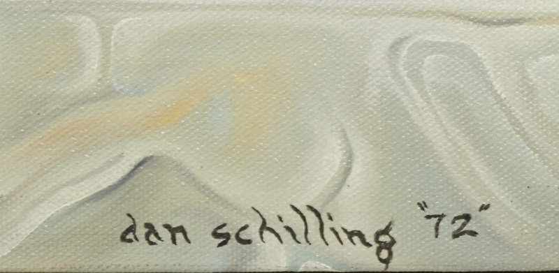 Surrealist painting with tiger and fishermen by Dan Schilling on artnet