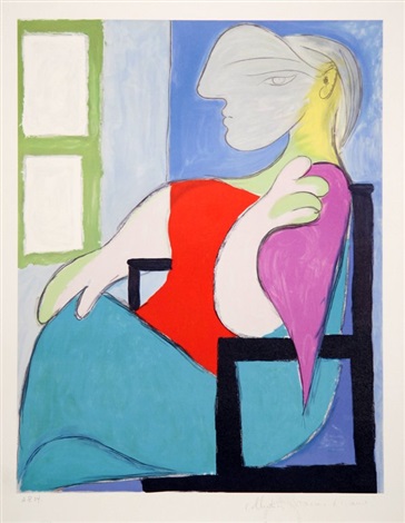 Femme assise pres dune Fenetre by Pablo Picasso on artnet