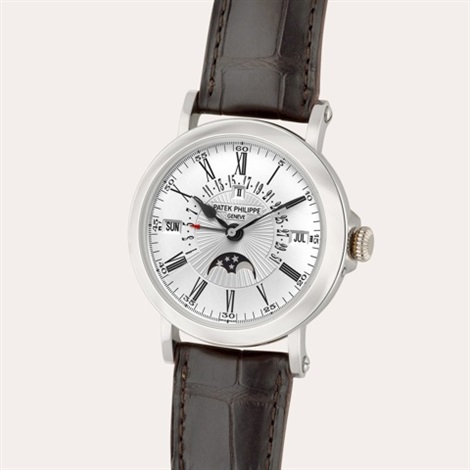 Patek Philippe, Reference 5159 A white gold perpetual calendar ...