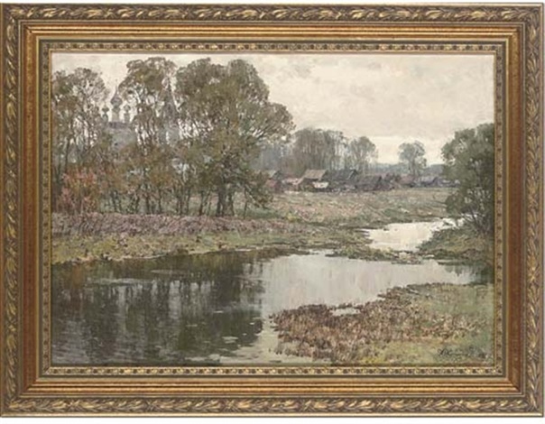 Autumn in the Dupilovo by Aleksandr Nikolayevich Yermolayev on artnet