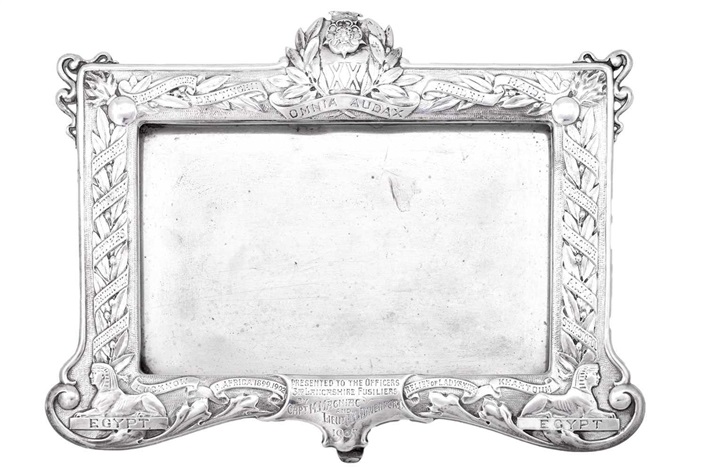 An Edward VII Silver Regimental Frame by John Bodman Carrington, London ...