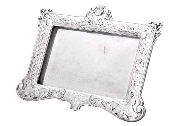 An Edward VII Silver Regimental Frame by John Bodman Carrington, London ...