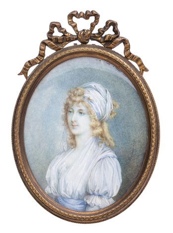 Miniatura - Portret damy Miniature - Portrait of a lady by Richard ...