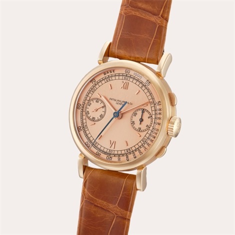 Patek Philippe, Fagiolino, Reference 591 A pink gold chronograph ...