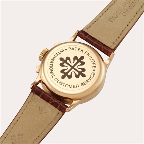 Patek Philippe, Reference 533 A pink gold chronograph wristwatch with ...