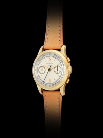 Patek Philippe, Reference 530 An oversized yellow gold chronograph ...