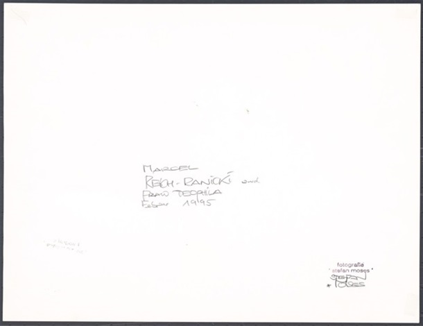 Marcel Reich-Ranicki und Frau Theophila, from the series deutschlands ...