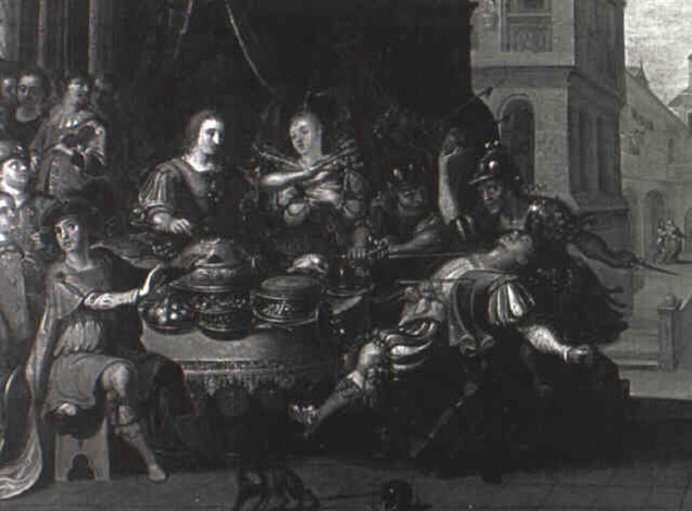 Human Punished by Ahasverus and Esther by Peeter Sion on artnet