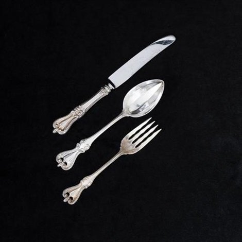 TOWLE OLD COLONIAL PATTERN STERLING SILVER FLATWARE SET by Towle Silver ...