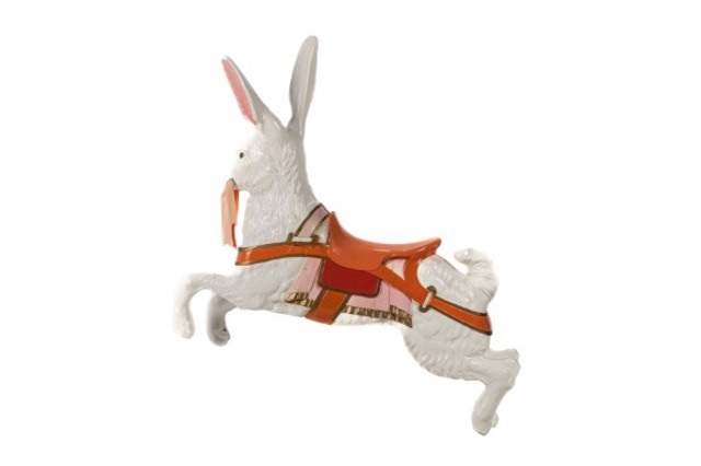ANTIQUE AMERICAN PAINTED CAROUSEL RABBIT by G.A. Dentzel Company on artnet